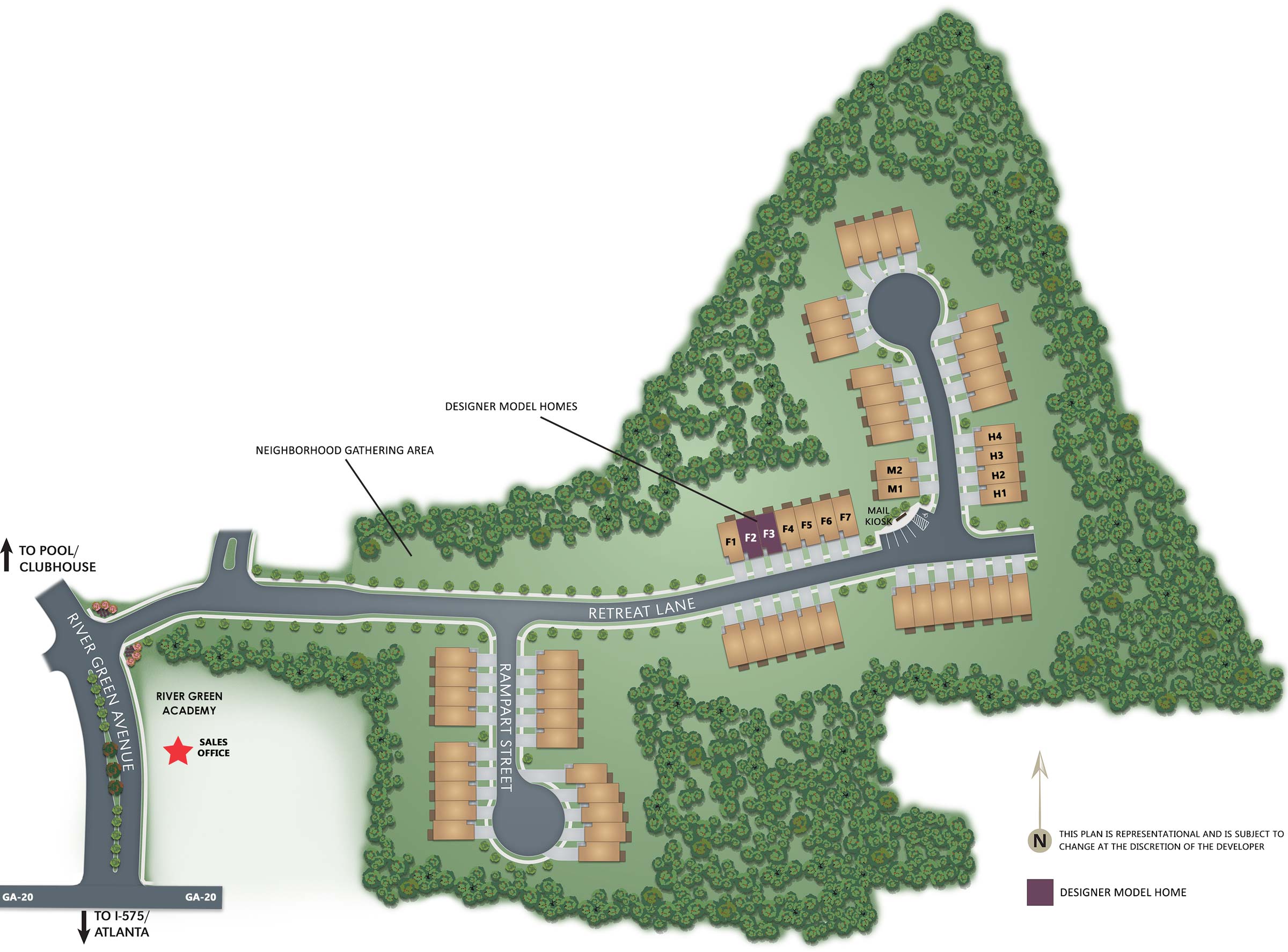 Resort-Style Living , The Retreat at River Green - JW Collection